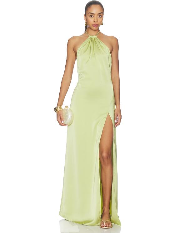 NBD NBD Halterneck Gown with Side Slit